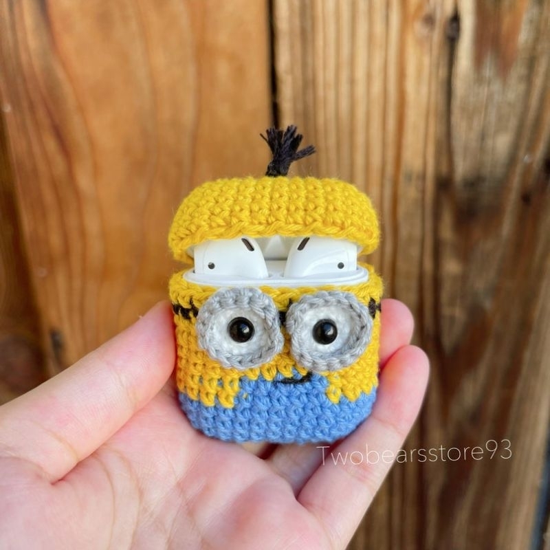 Vỏ ốp airpod 1/2/3/pro/pro2/pro4 mini bằng len_handmade | Shopee Việt Nam