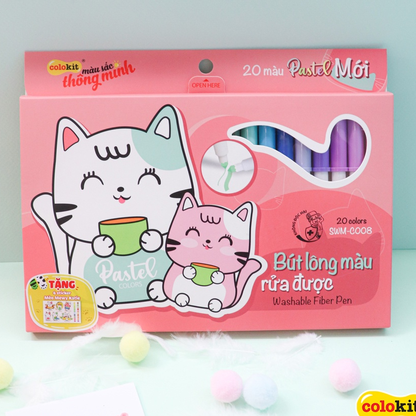 [N-diy] Cây bút lẻ màu Fiber pen PASTEL TL chính hãng | Shopee Việt Nam