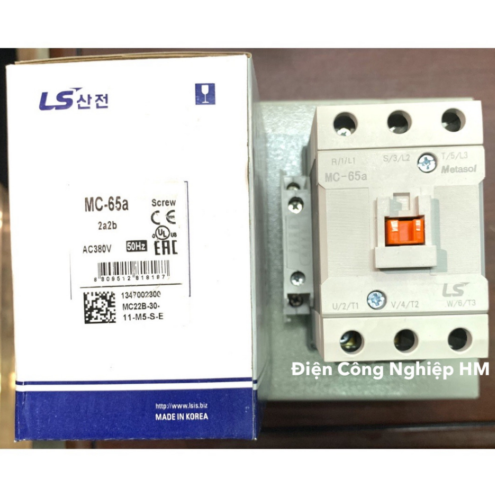 Contactor Khởi động từ 50A/65A 3 Pha LS Hàn Quốc Hàng Chính Hãng (MC-50a, MC-65a) Điện Áp 220V ...