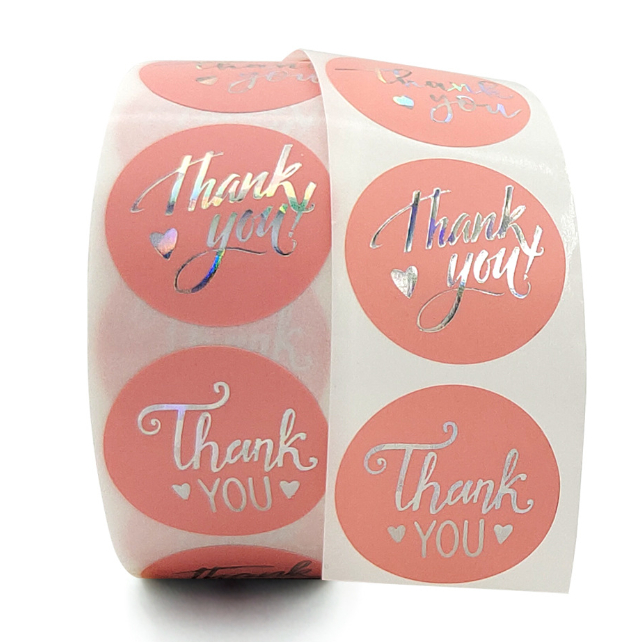 Tem dán sticker handmade trang trí - 1 cuộn 500 tem đường kính 2.5cm ...