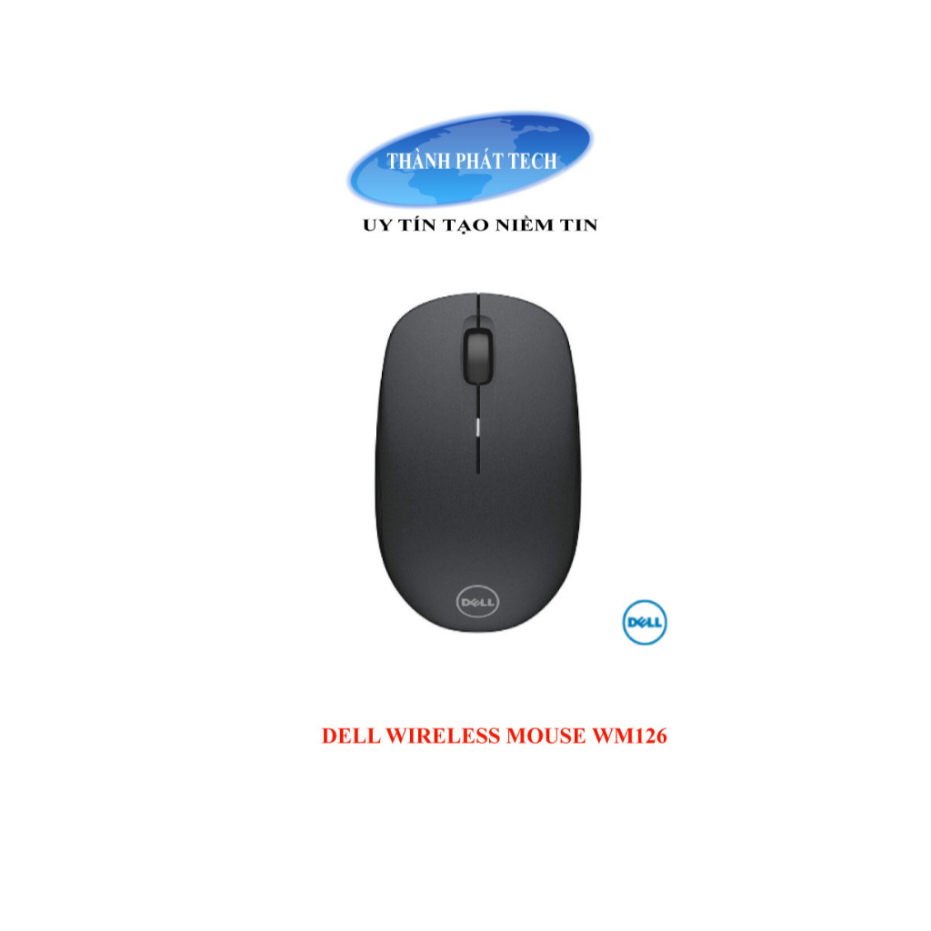 Chuột máy tính Dell - Wm126 Dell optical wireless mouse chính hãng,mới ...