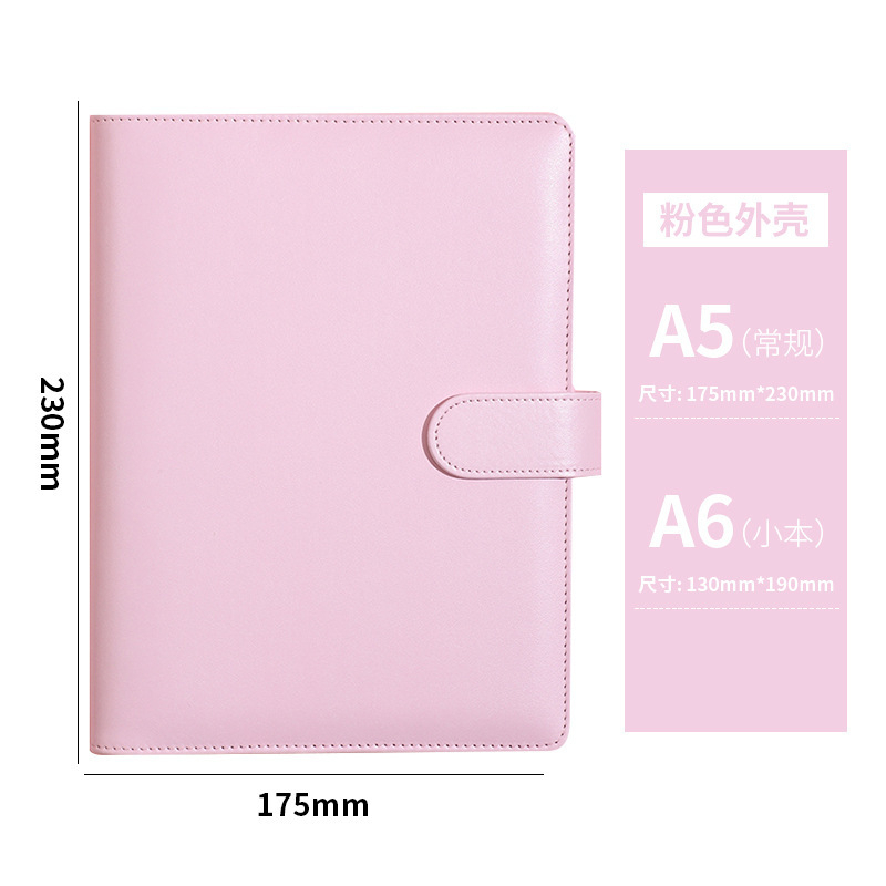 Sổ còng, BINDER A5 A6 bìa da màu pastel macaron siêu xinh phong cách ...