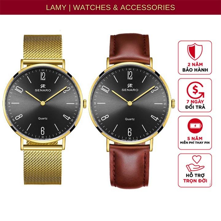Đồng hồ nam SENARO Classic Every Time 66016GBZ thương hiệu Nhật Bản ...
