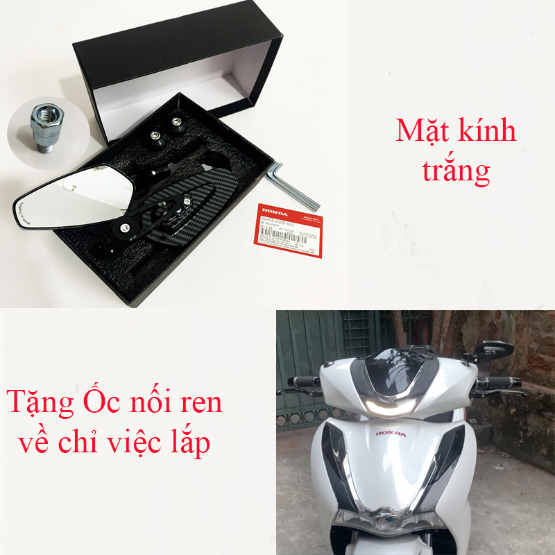 Gương Gù Gắn Chân Gương SH việt SH 2020-2024, SH 2017-2019, SH 2012 ...