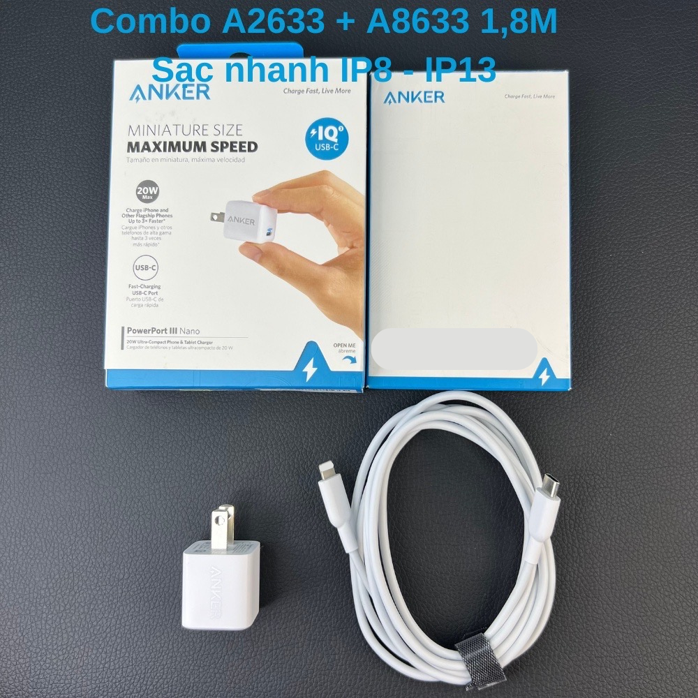 [GIAO HỎA TỐC] Củ Sạc Nhanh Anker PowerPort III Nano 20W-A2633 BH 18TH ...