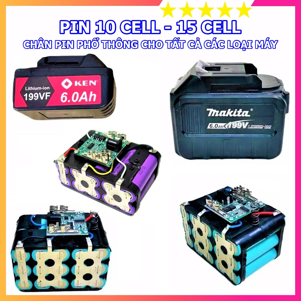 PIN 10 cell - 15 cell cho tất cả các dòng máy dùng pin trên thị trường ...