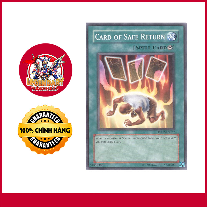 [Thẻ Bài Yugioh Chính Hãng] Card of Safe Return | Shopee Việt Nam