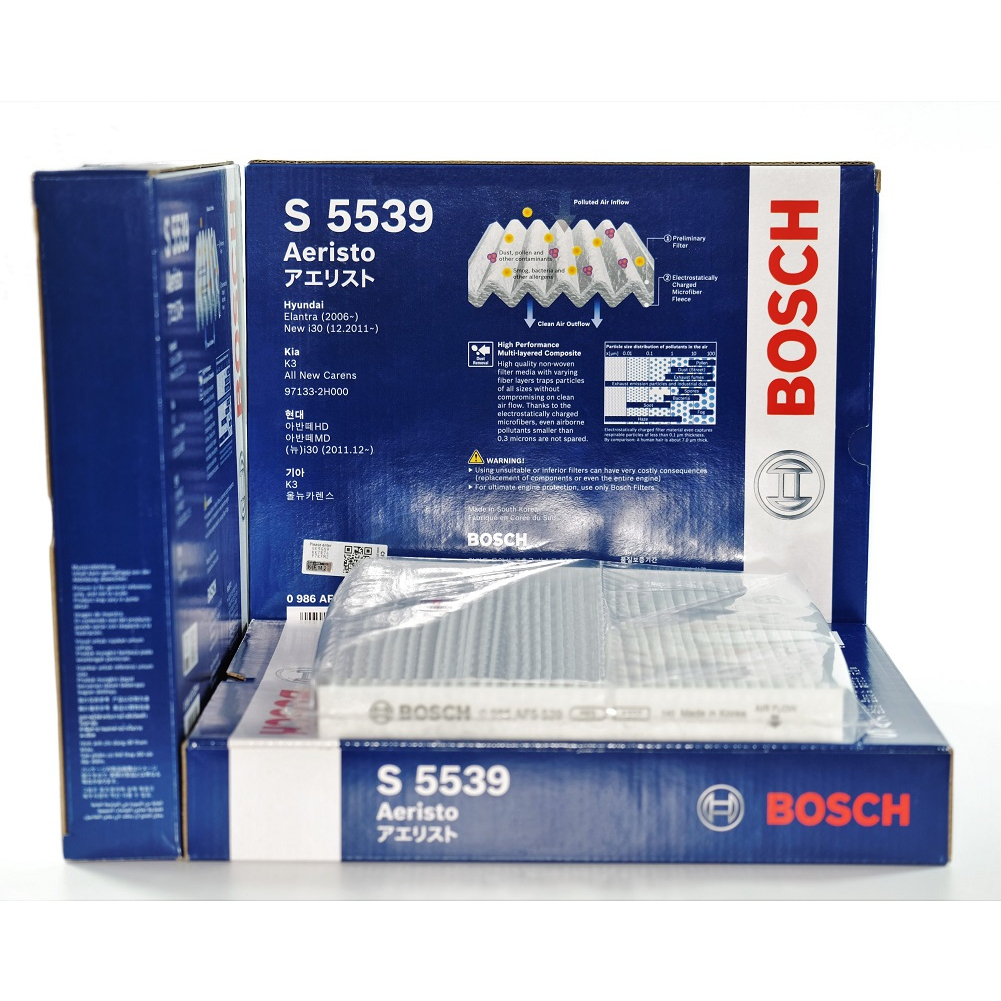 Lọc Gió Điều Hòa Aeristo Thường BOSCH S5539 Dành cho Xe KIA Carens ...