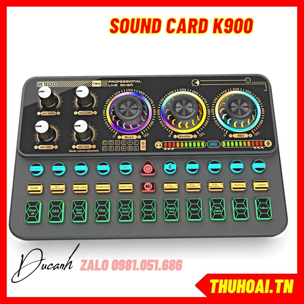 Sound Card K900 Bản Mới Nhất Âm Thanh Cực Đỉnh, Hỗ Trợ Livestream Thu ...