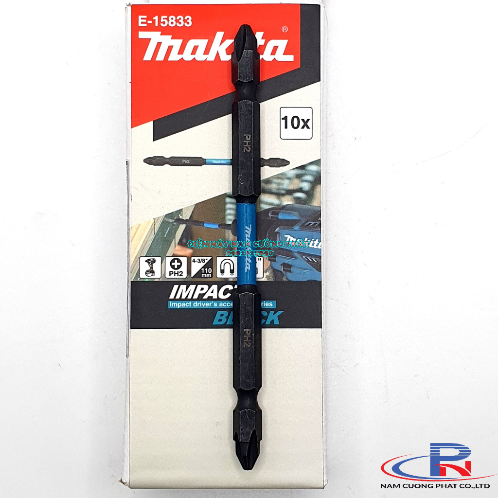 Mũi vặn vít 2 đầu Impact Black Makita E-15827 E-15833 (1 cái) | Shopee ...