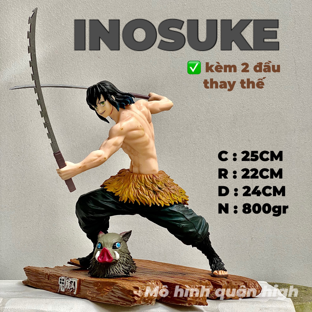 (Có sẵn) Mô hình Inosuke dạng chiến đấu cực đẹp cao 25CM - Mô hình ...