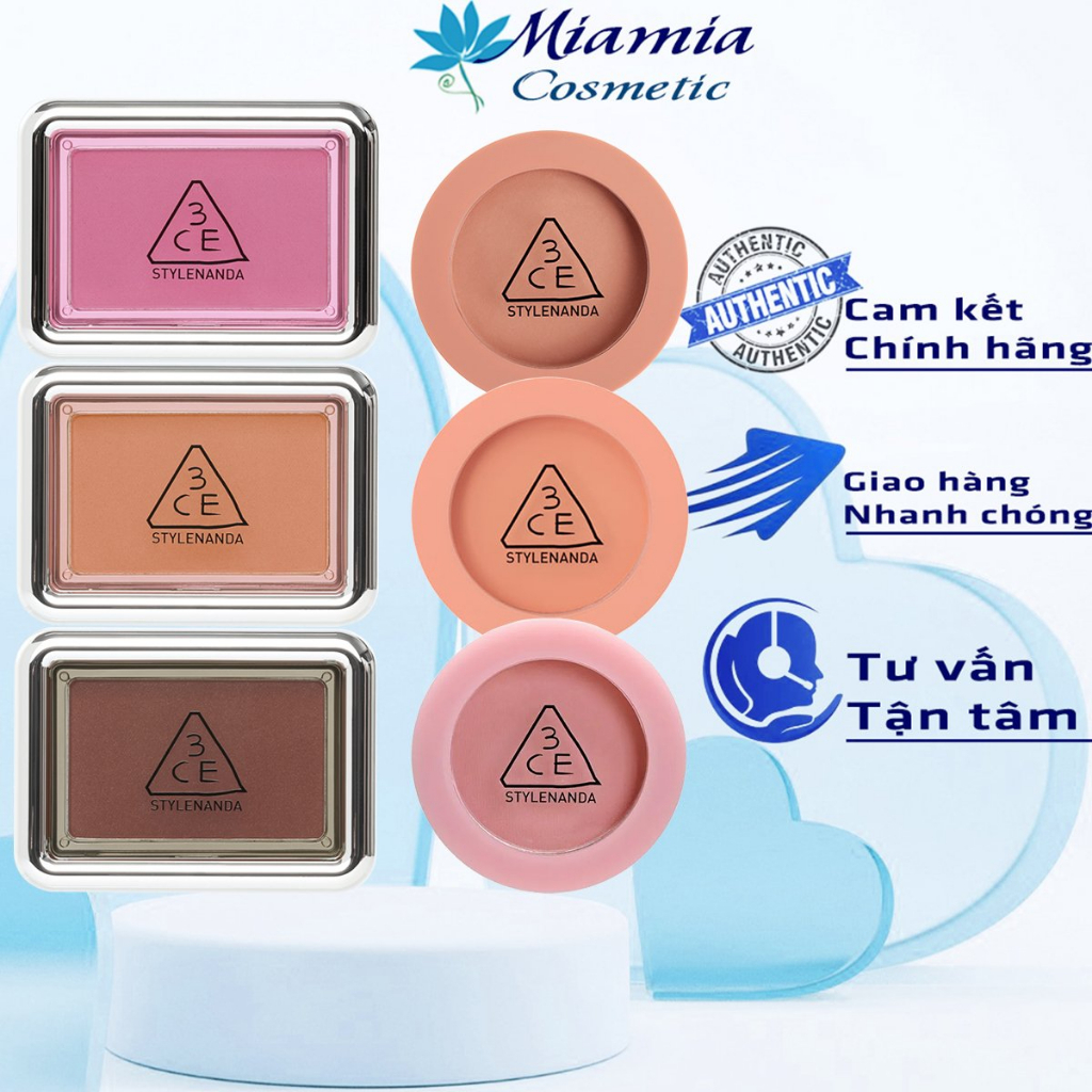 Phấn Má Hồng 3CE MOOD RECIPE NEW TAKE FACE BLUSH ROSE BEIGE MONO PINK ...