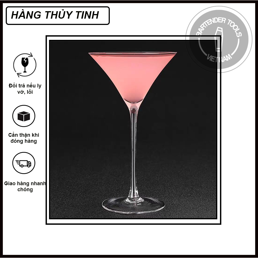 Martini Glass Cocktail - Ly cocktail thủy tinh nón (BG04) | Shopee Việt Nam