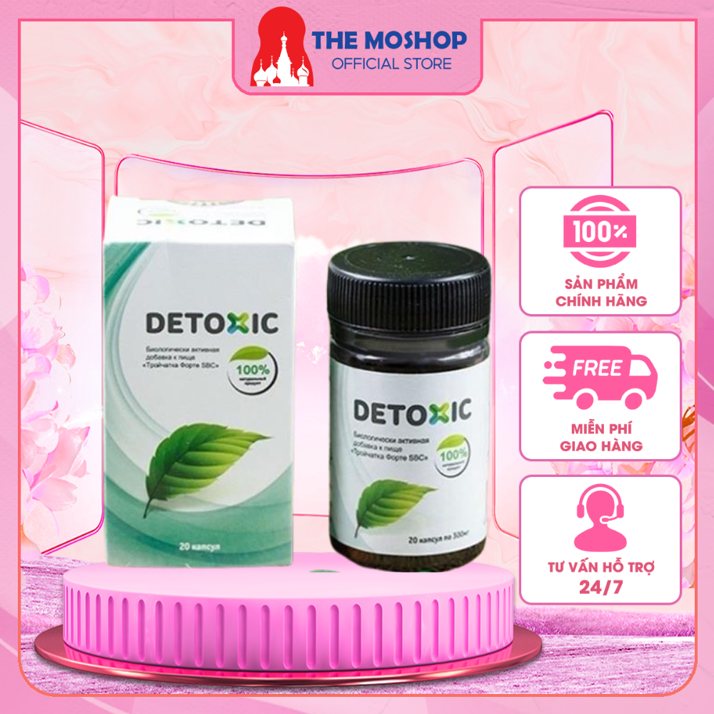 Detoxic Nga 20v hỗ trợ giảm hôi miệng, thanh lọc cơ thể | Shopee Việt Nam