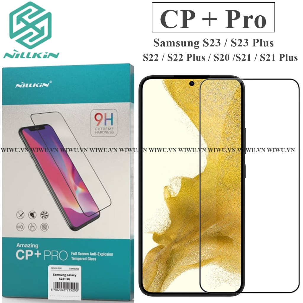 Kính cường lực Nillkin CP + Pro cho Samsung S24 Ultra / S23 Plus / S22+ / S21 . Trong suốt full ...