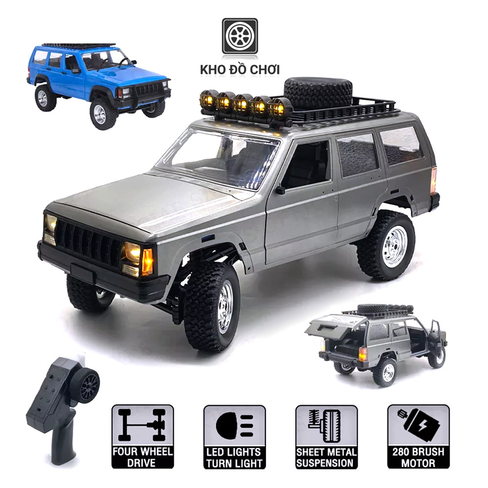 Ô tô điều khiển MN78 Cherokee Rock Crawler 4x4 1:12 - RTR [TẶNG BIỂN ...
