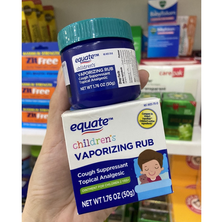 Dầu bôi giữ ấm EQUATE Children’s Vaporizing Rub 50g | Shopee Việt Nam
