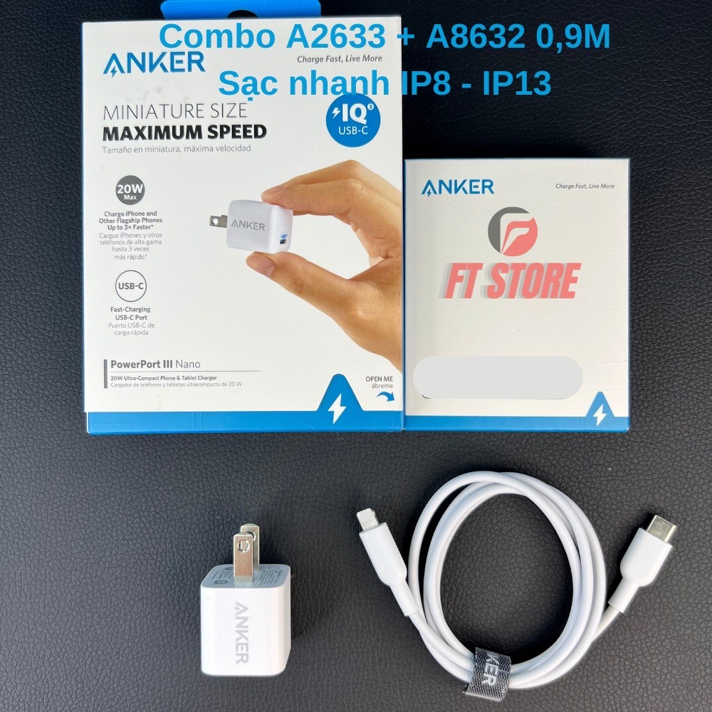 [GIAO HỎA TỐC] Củ Sạc Nhanh Anker PowerPort III Nano 20W-A2633 BH 18TH ...