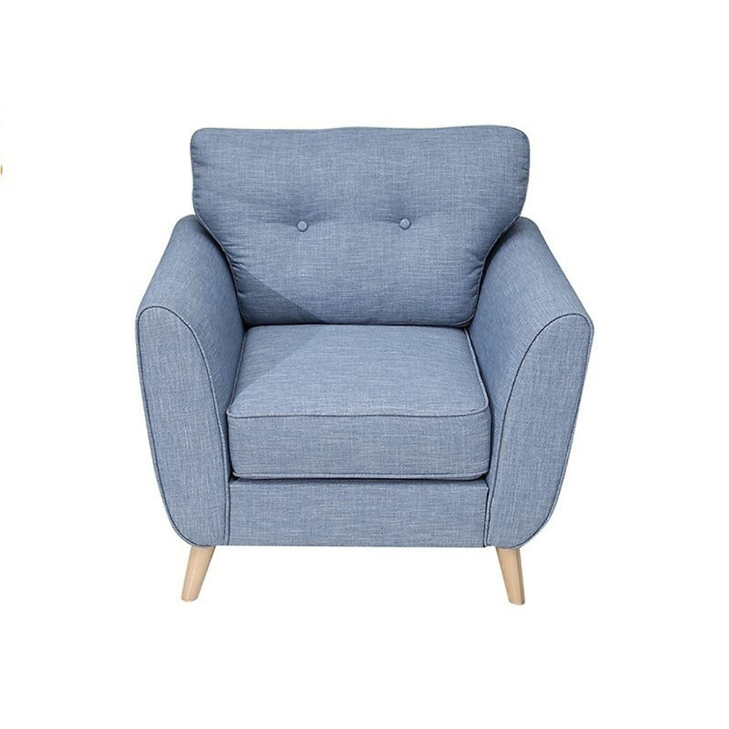 Ghế sofa đơn Tundo kèm gối ôm nhỏ màu xanh dương | Shopee Việt Nam