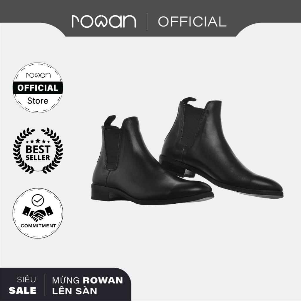 [VOUCHER GIẢM 200K] Giày boots nam Rowan Leather Chelsea Boots In Black ...