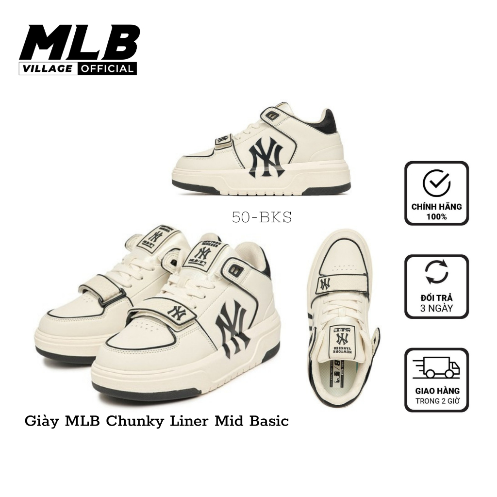 Giày MLB Chunky Liner Mid Basic New York Yankees - Giày MLB chính hãng ...