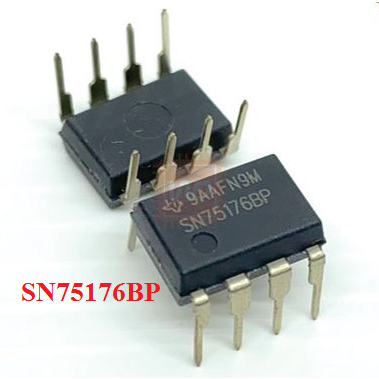 IC số SN75176BP giao tiếp RS-485 RS-485 Interface - Differential Bus Transceiver 8 chân cắm ...