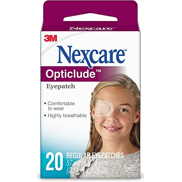 Hộp 20 miếng băng dán mắt 3M Nexcare Opticlude Orthoptic Eye Patch ...