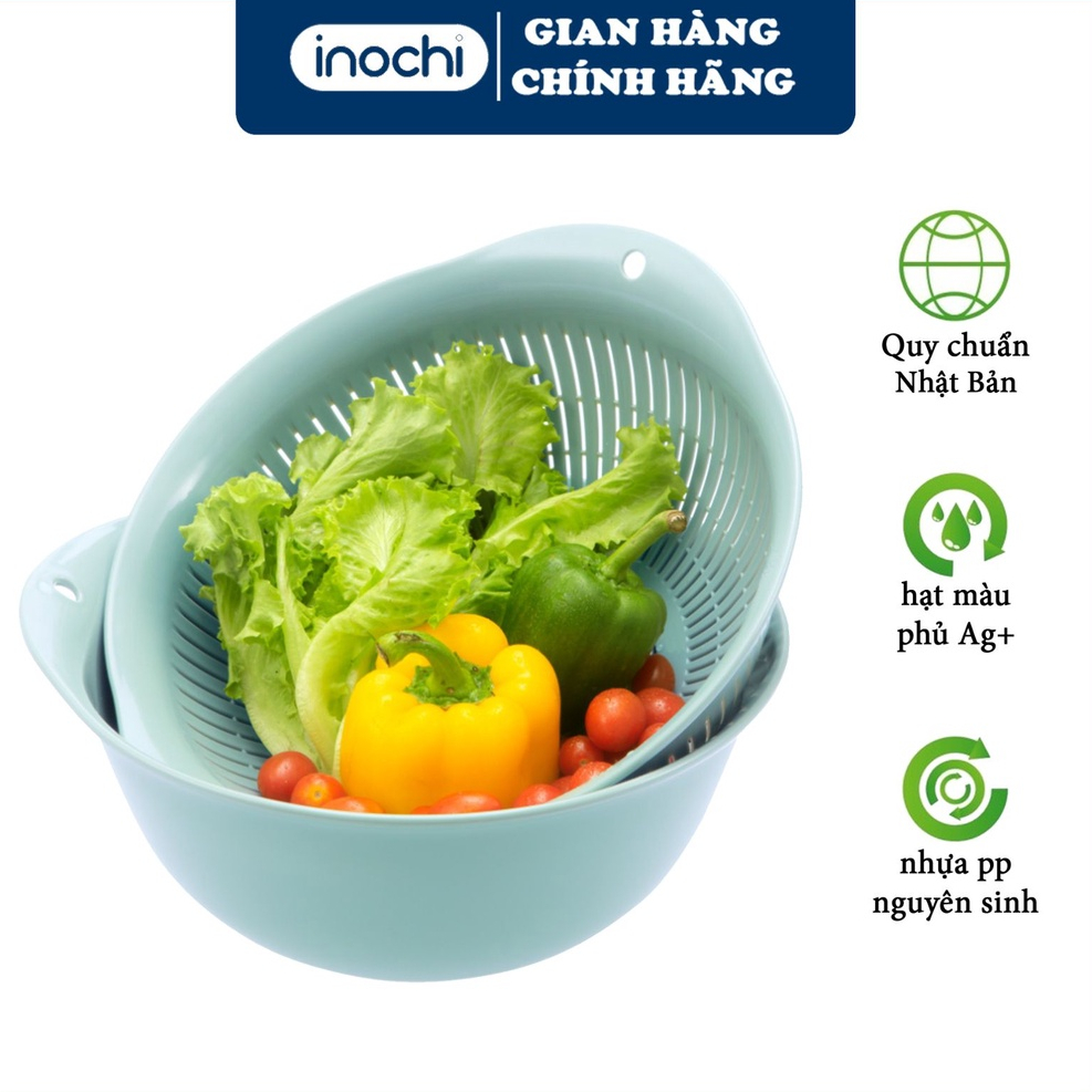 Bộ thau rổ cao cấp 23cm, 30cm, 35cm INOCHI tiêu chuẩn và phong cách nhật bản | Shopee Việt Nam