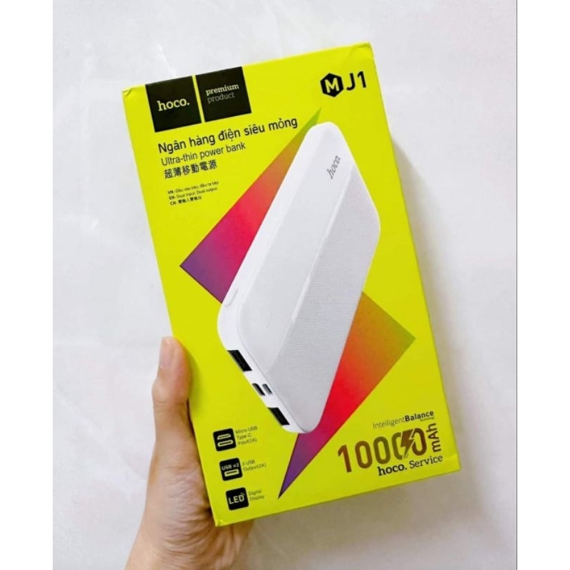 Pin Sạc Dự Phòng Hoco MJ1 10000 MAH 2 Cổng INPUT/OUTPUT (Trắng) - Hàng ...