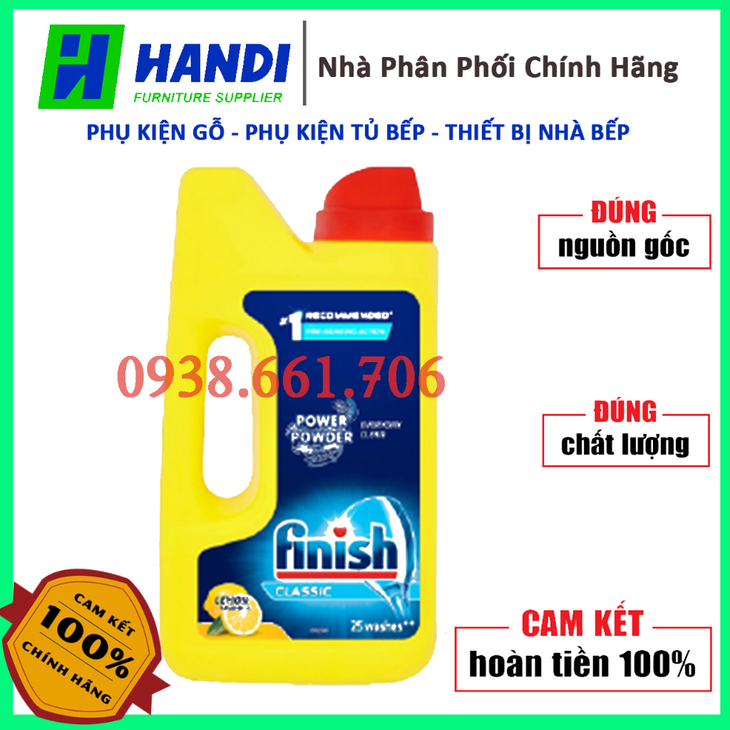 Bột Rửa Chén Bát Hương Chanh Finish Classic Lemon chai 1 kg (Hàng Chính ...