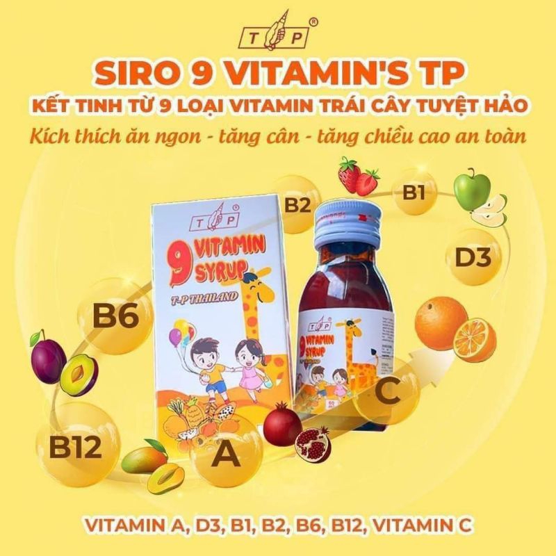 Siro 9 vitamin TP Thái Lan(chính hãng bao check mã vạch) | Shopee Việt Nam