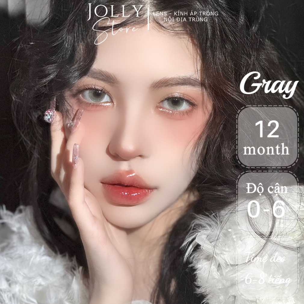 Lens cận 306 GRAY 14.0mm Kính Áp Tròng JOLLY EYES | Shopee Việt Nam