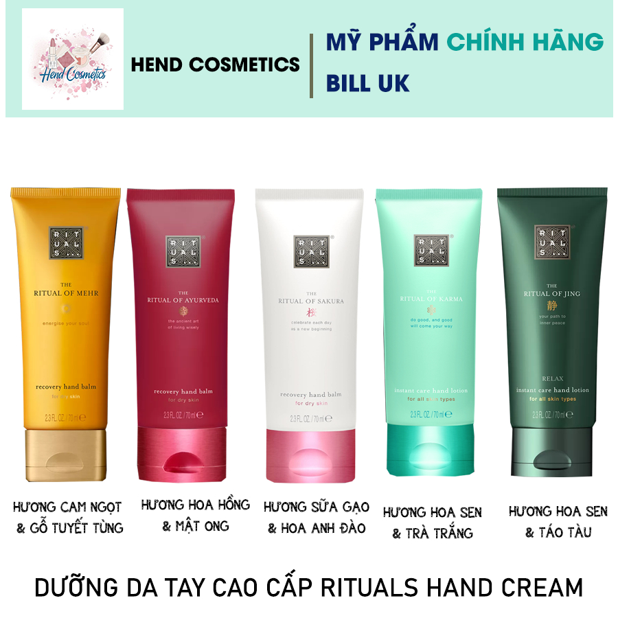 Kem dưỡng da tay Rituals Hand Lotion 70ml | Shopee Việt Nam