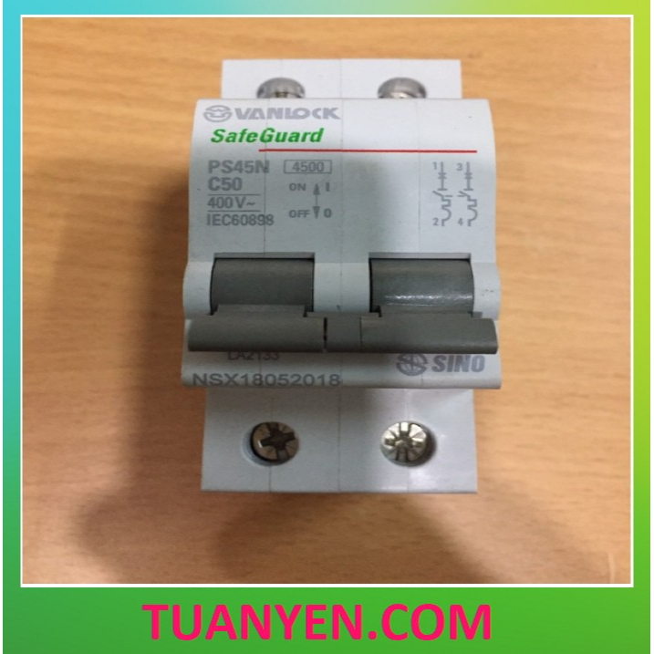 Cầu dao tự động Sino MCB - CB 2 Tép 10A, 16A, 20A, 25A, 32A, 40A, 50A ...