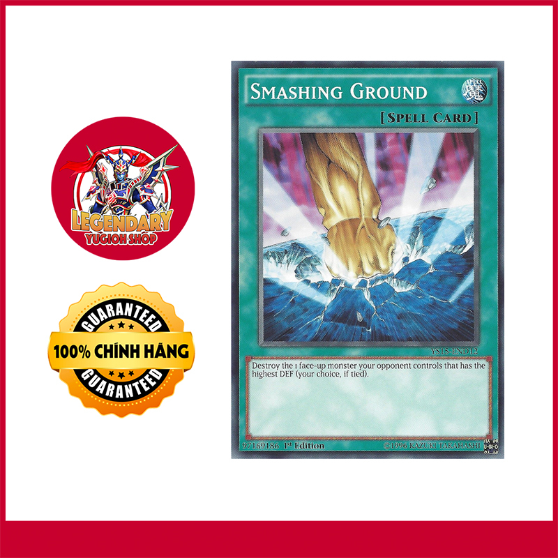 [Thẻ Bài Yugioh Chính Hãng] Smashing Ground | Shopee Việt Nam