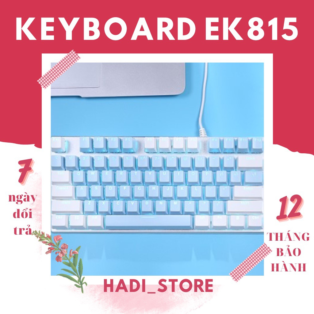 Bàn Phím Cơ Gaming Cao Cấp DAREU EK815 Blue Switch 87 Key Led RGB HADI STORE GAMING | Shopee ...