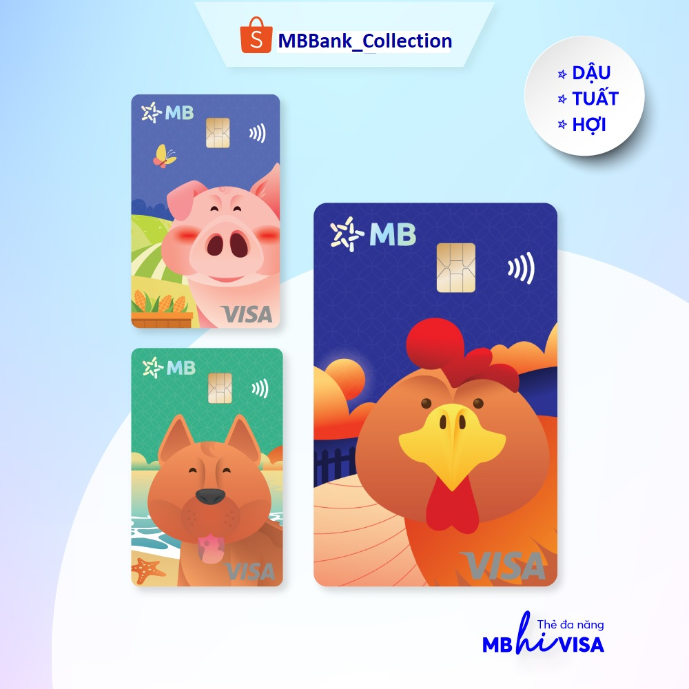 Bộ sưu tập thẻ MB Hi Visa Collection - 12 Con Giáp (Dậu-Tuất-Hợi ...