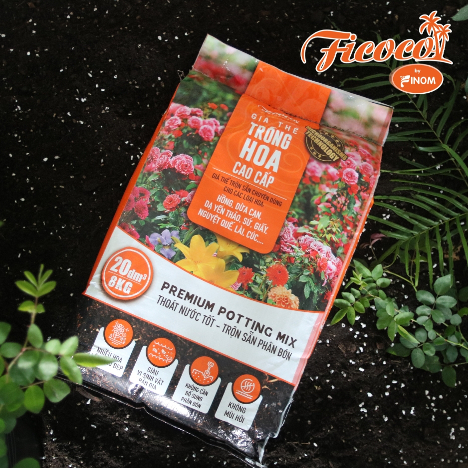 GIÁ THỂ TRỒNG HOA CAO CẤP - FICOCO | Shopee Việt Nam