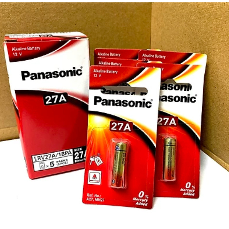 Kiềm Alkaline cửa cuốn A27, 27A 12 VOLT PANASONIC LRV27 (hộp 5 viên ...