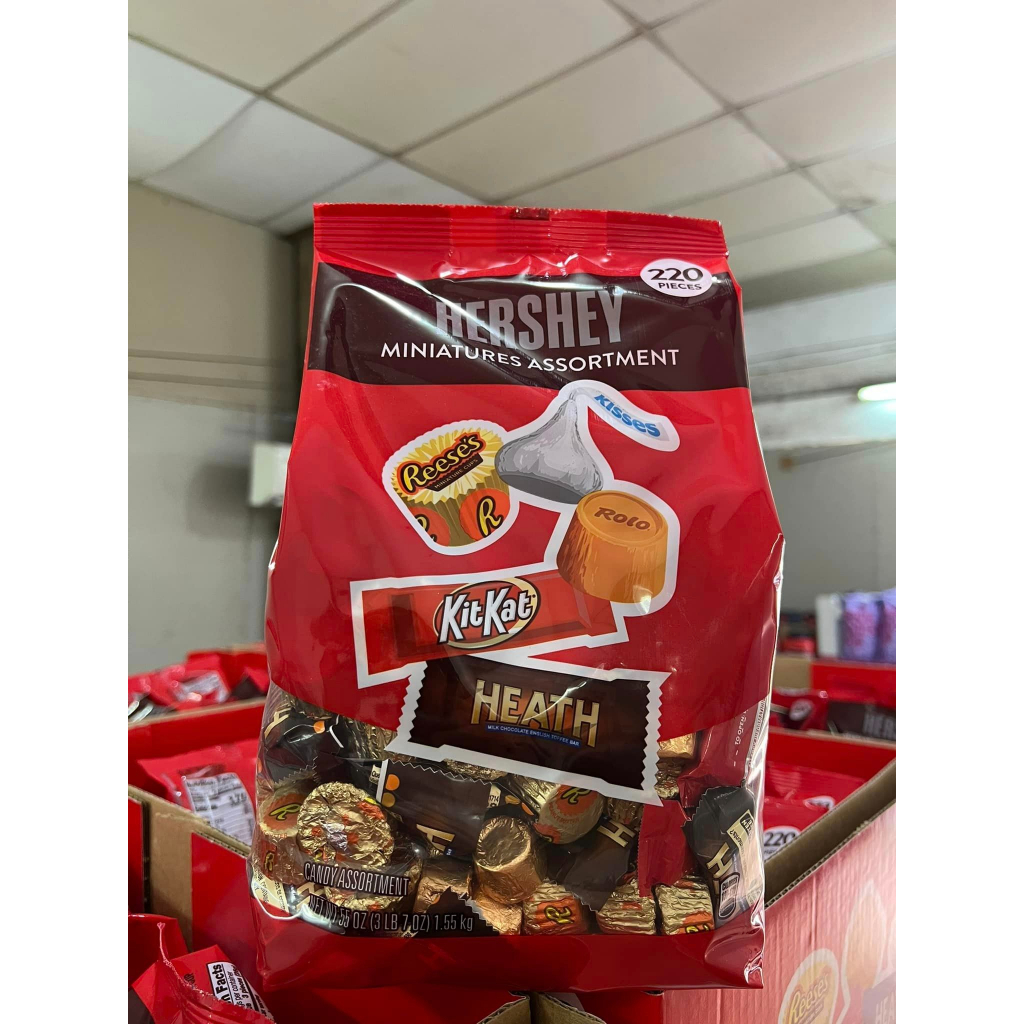 [TỔNG HỢP TÚI LỚN] KẸO SOCOLA MỸ HERSHEY'S NUGGETS MINI KISSES MARS ...