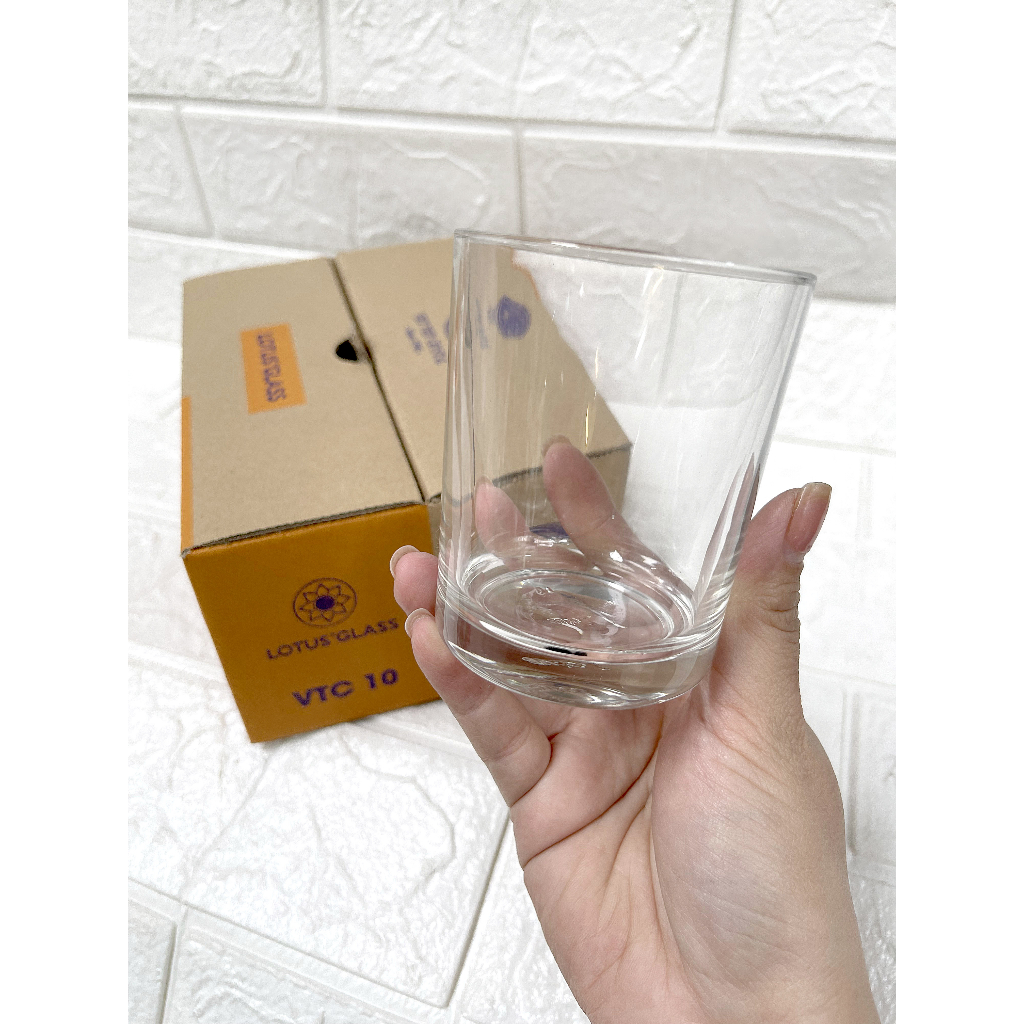 [Hỏa Tốc] 6 Cốc thủy tinh Việt tiệp Lotus VTC10 trơn dáng tròn 200ml Hàng Việt nam chất lượng ...