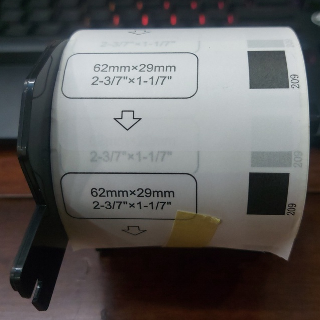 giấy in nhãn tương thích máy in Brother QL700/QL800 ( 62mm.29mm.800 tem ) | Shopee Việt Nam