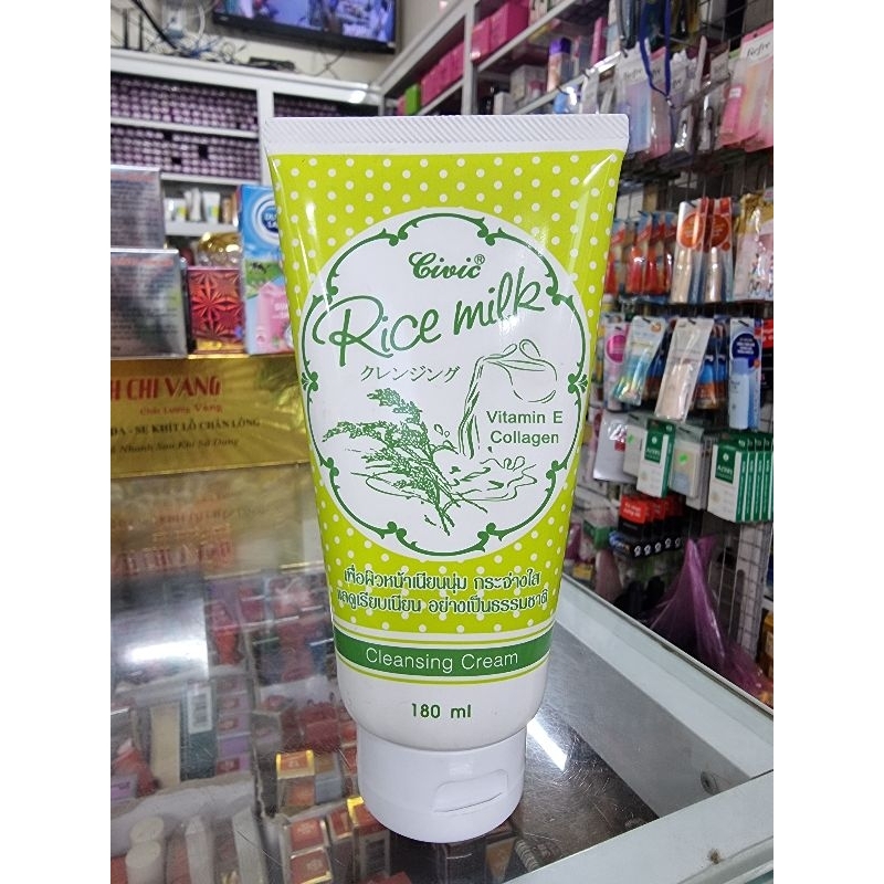 sữa rửa mặt gạo thái lan rice milk 180ml (hàng chuẩn) | Shopee Việt Nam
