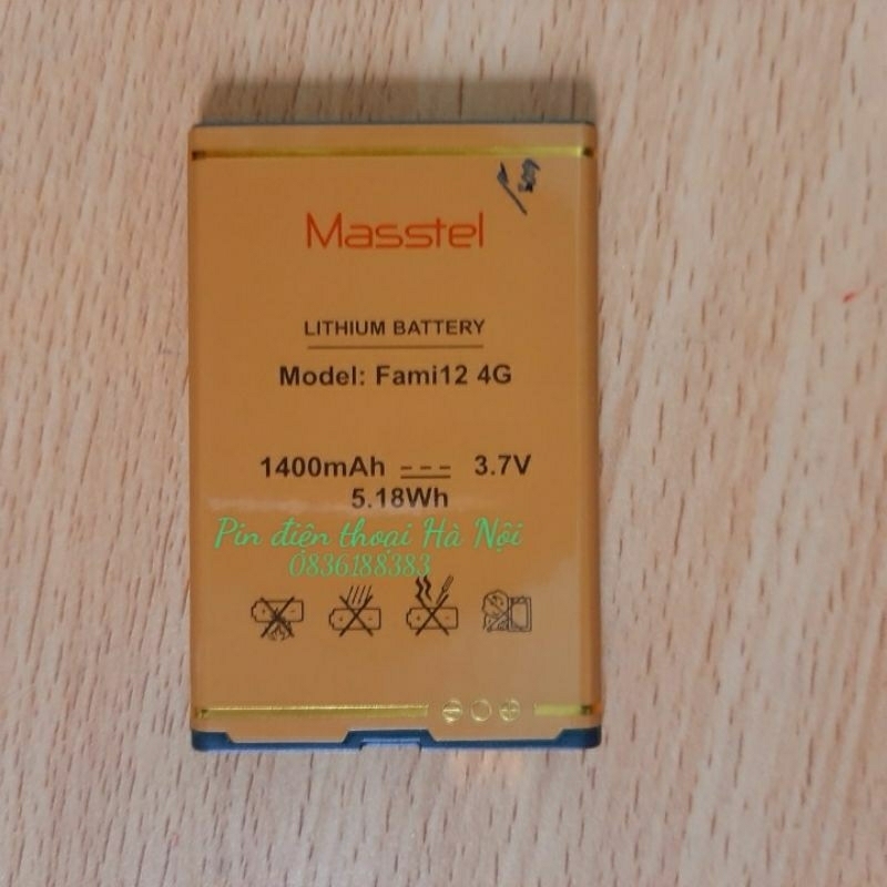 Pin điện thoại Masstel Fami 12 4G - Chính hãng - Bảo hành 6 tháng ...