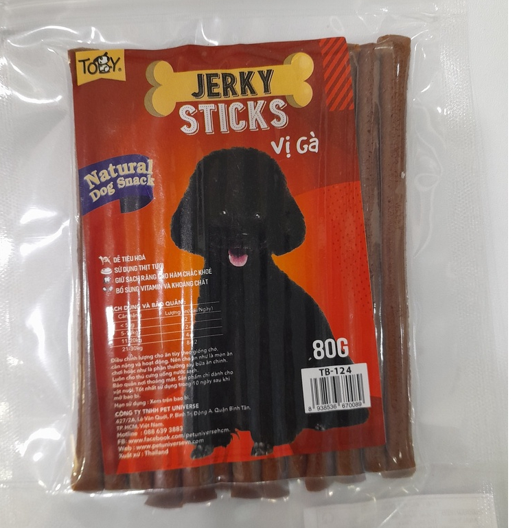 Bánh thưởng Toby Que dẻo vị gà, bò, phô mai cho chó 80g | Shopee Việt Nam