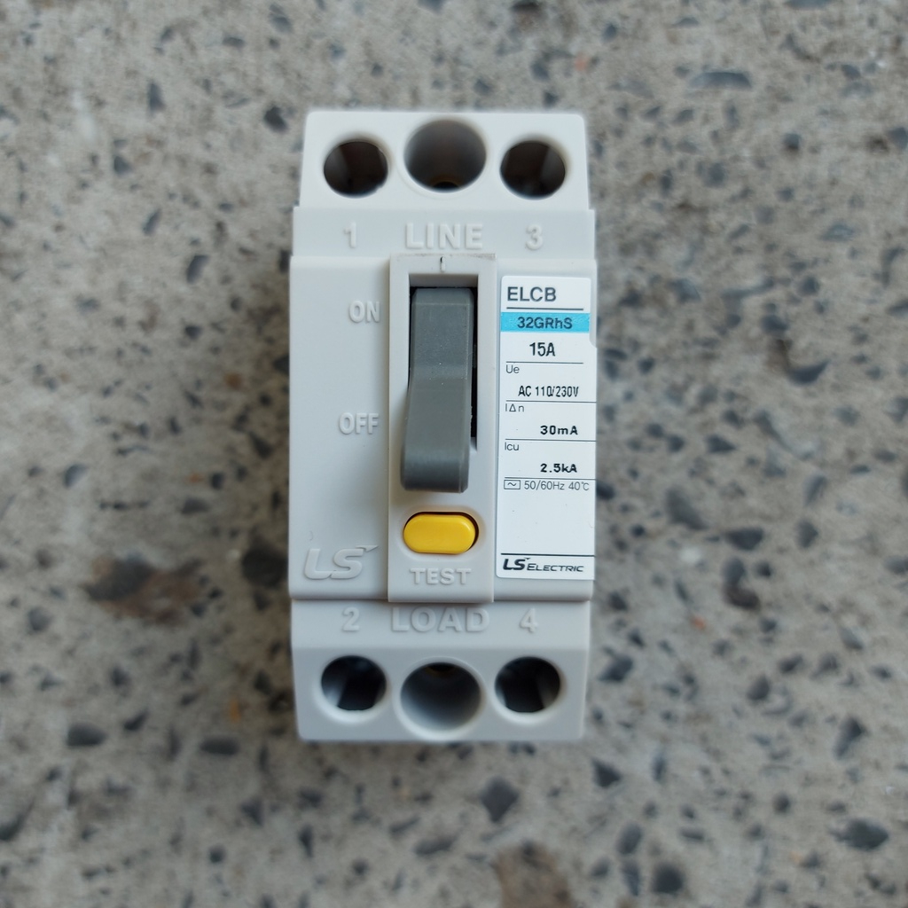 Cầu dao điện ELCB 2 pha LS loại chống rò điện 32GRhS 2,5kA 15A , 20A , 30A | Shopee Việt Nam