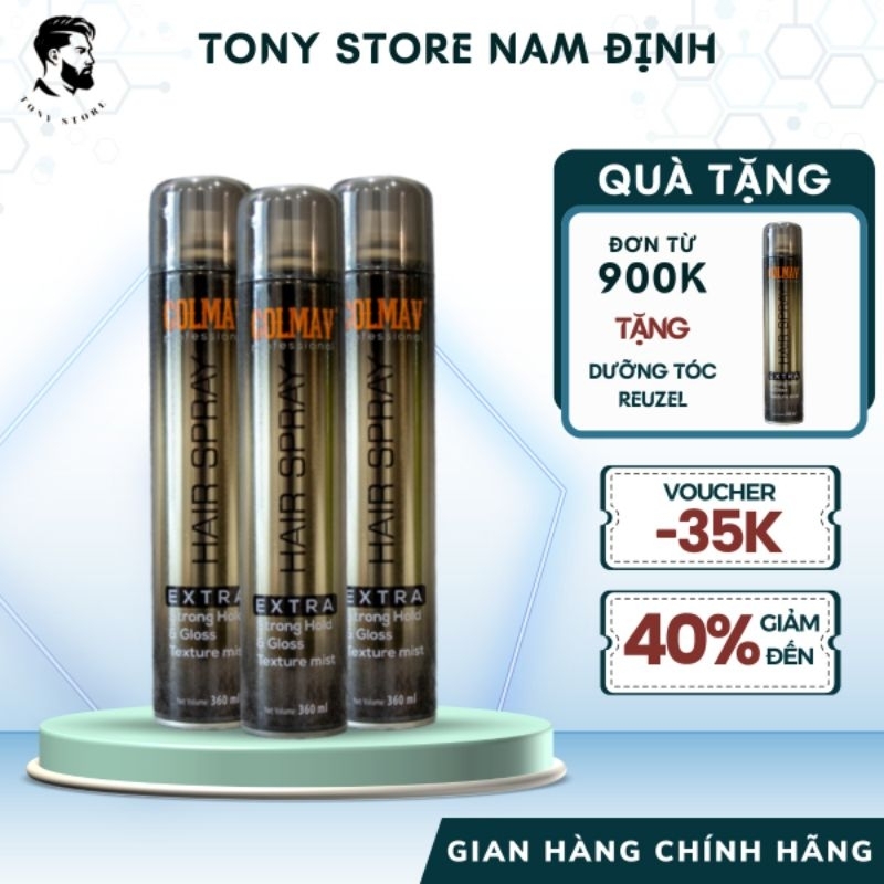 Gôm Xịt Tóc COLMAY Hair Spray, Keo Xịt Tóc Nam Chính Hãng giữ nếp, tạo ...
