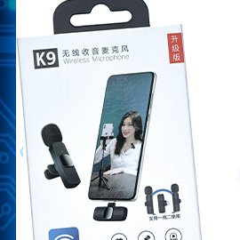 Micro thu âm cài áo không dây K8 K9 khử tiếng ồn quay video vlog review sản phẩm tiktok facebook ...