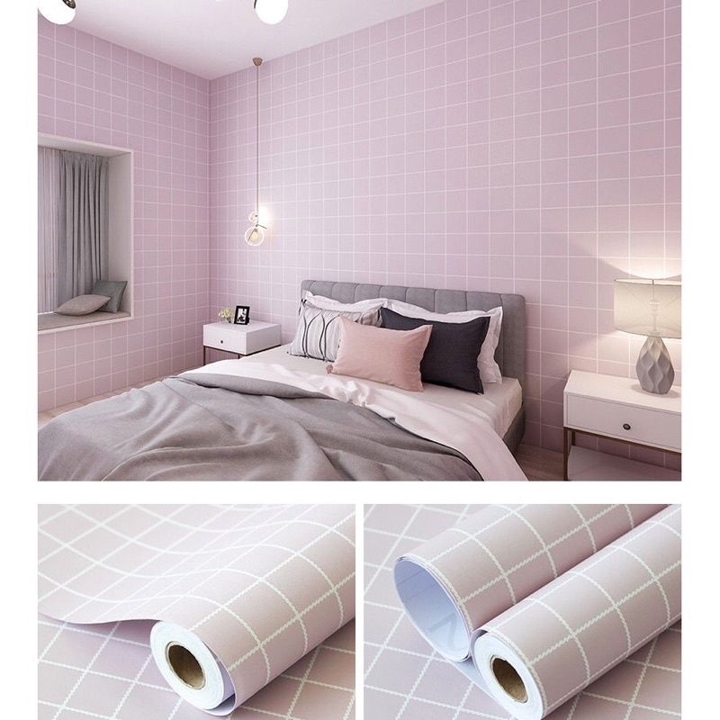 Decal giấy dán tường kẻ carô phong cách hàn quốc | Shopee Việt Nam