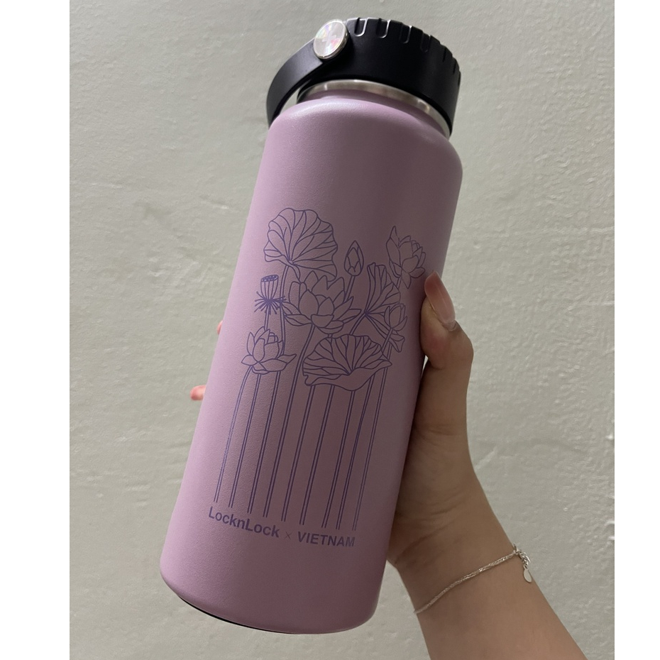 Bình giữ nhiệt LocknLock Riga Tumbler 897ml LHC4160 10 màu có khay lưới ...